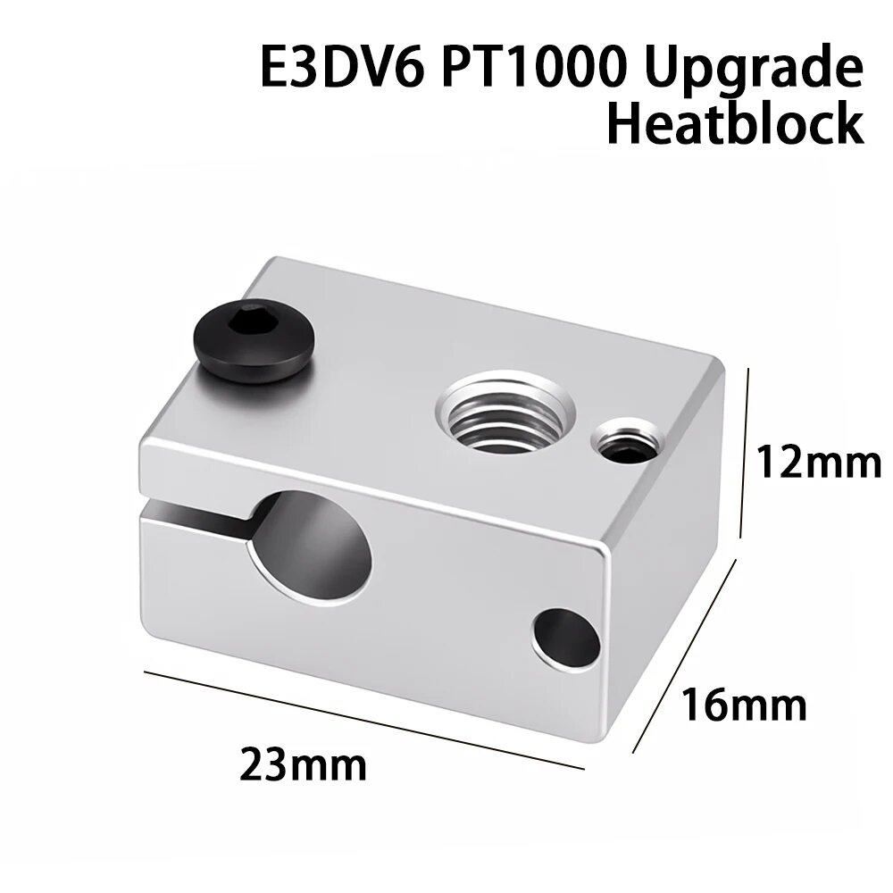 Нагревательный блок E3DV6 PT1000 Upgrade для 3D-принтера V6