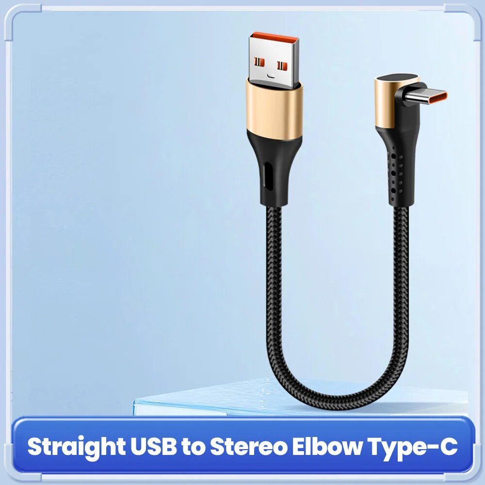 66 Вт Локоть USB к типа C Шнур для быстрой зарядки данных Кабель типа C для 0,5 м, usb to type c