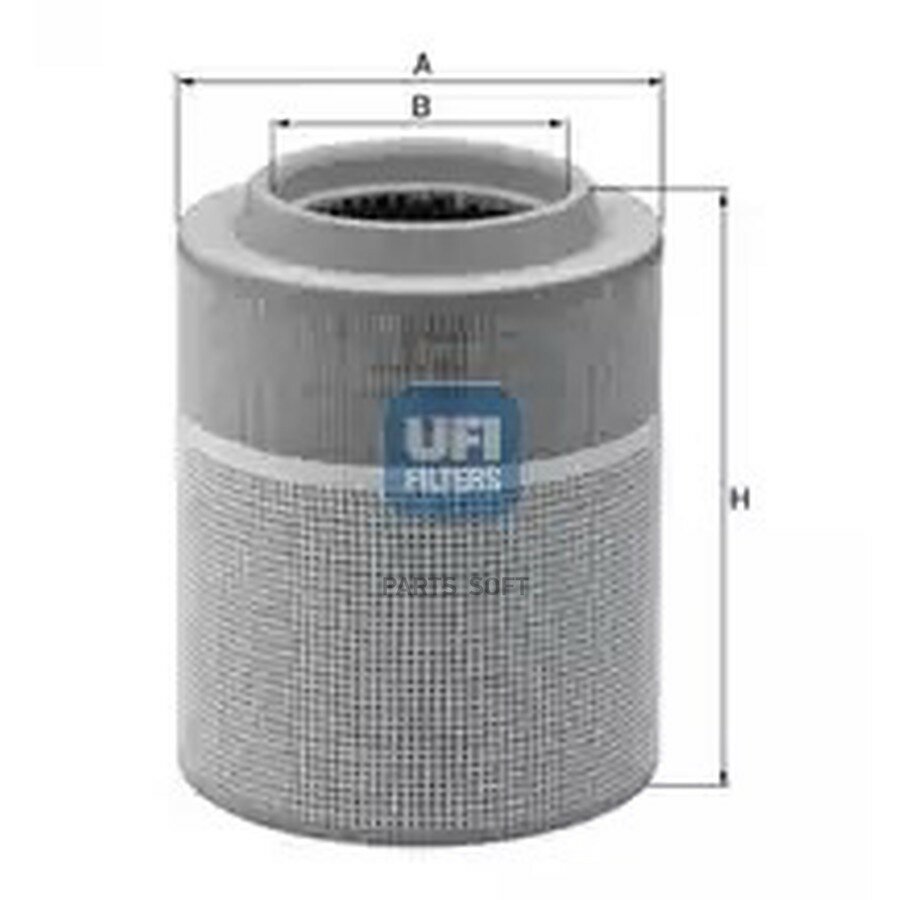 Фильтр воздушный от официального дистрибьютора, UFI, артикул 27A1200
