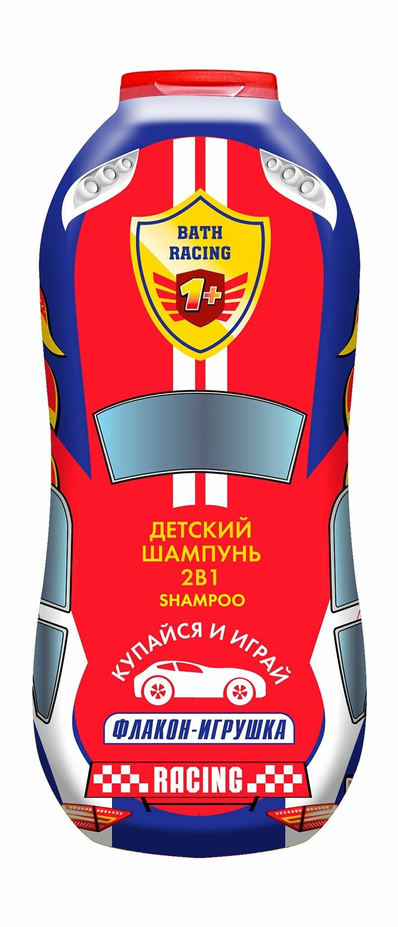 Гонки Детский шампунь для волос 2в1 Bath Racing, 300 мл