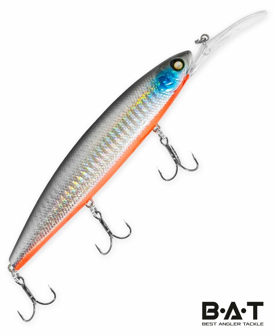 Воблер для рыбалки и троллинга BAT Bali Dip BT058 130mm,26g. 0-3 floating, цвет: C210