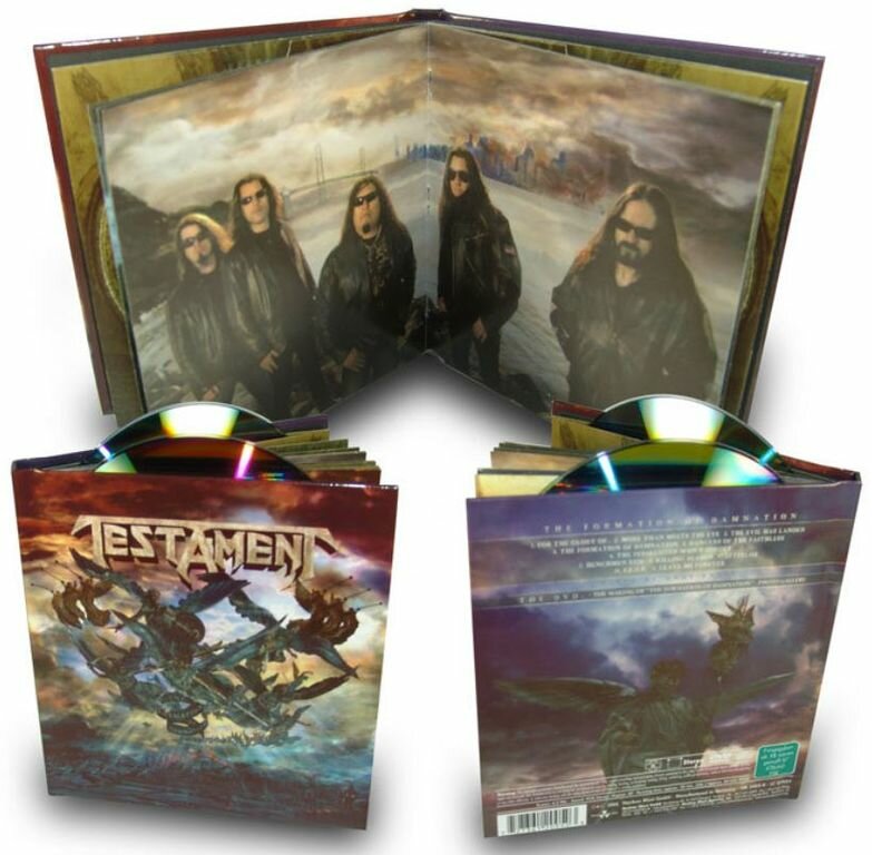 Фирменное издание TESTAMENT - The formation of damnation Digibook CD+DVD