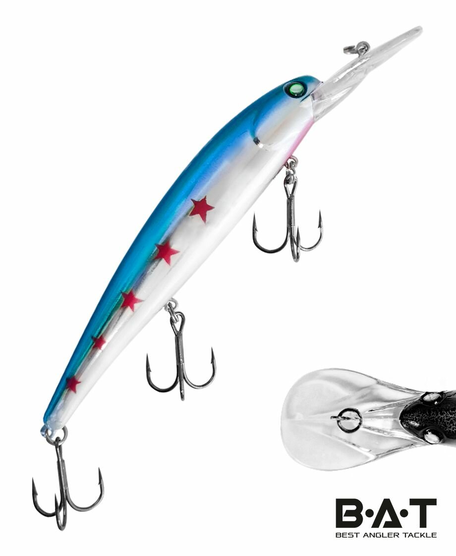 Воблер для рыбалки и троллинга BAT Valet 120F BT100 (120mm; 19g; 5m Deep) Цвет B102