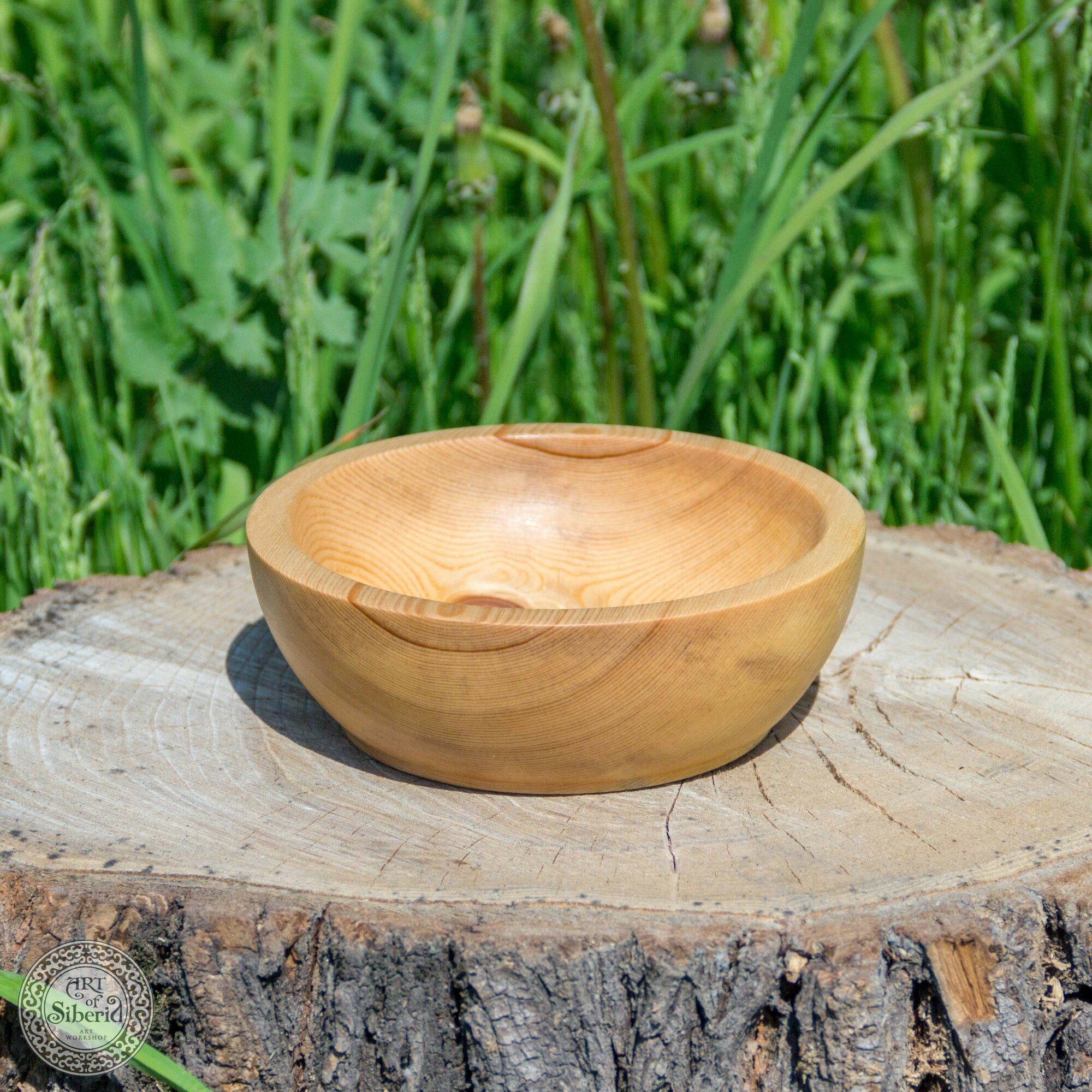 Деревянная тарелка-чаша Art of Siberia из сибирского кедра, 14,5 см T34