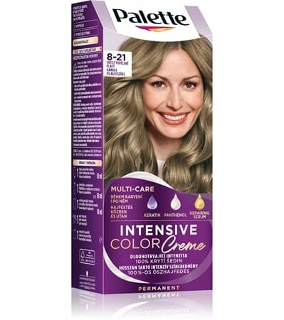 Краска для волос schwarzkopf palette intensive color creme, 8-21 ashy light blond
