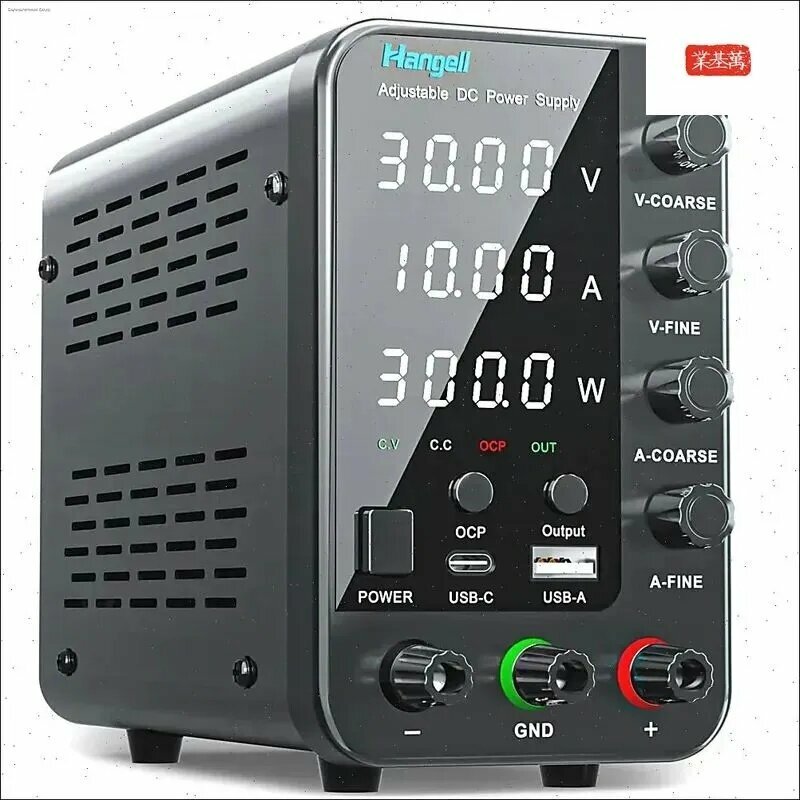 Регулируемый источник питания постоянного тока,30V 10A, цифровой дисплей, регулятор напряжения, коммутация, высокая мощность, Лабораторный блок питания