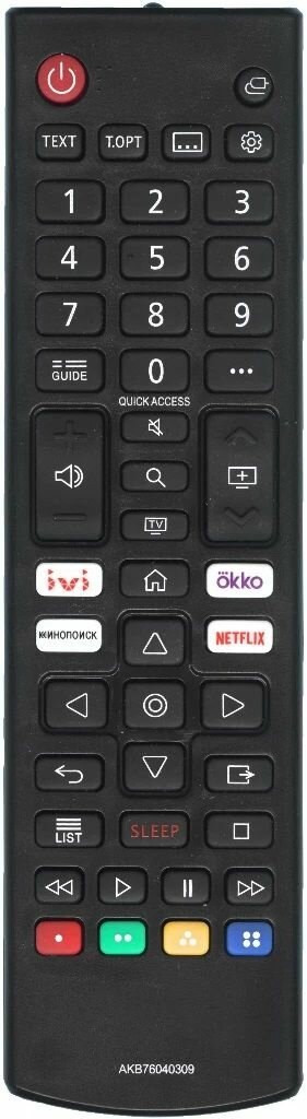 Пульт AKB76040309 для всех телевизоров LG