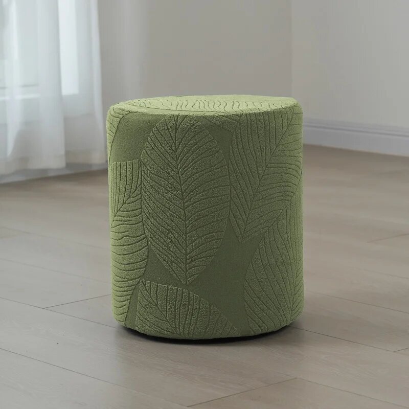 Чехол для пуфа Yupartex, жаккард, саржевое плетение Зеленый, A4 Stool Cover