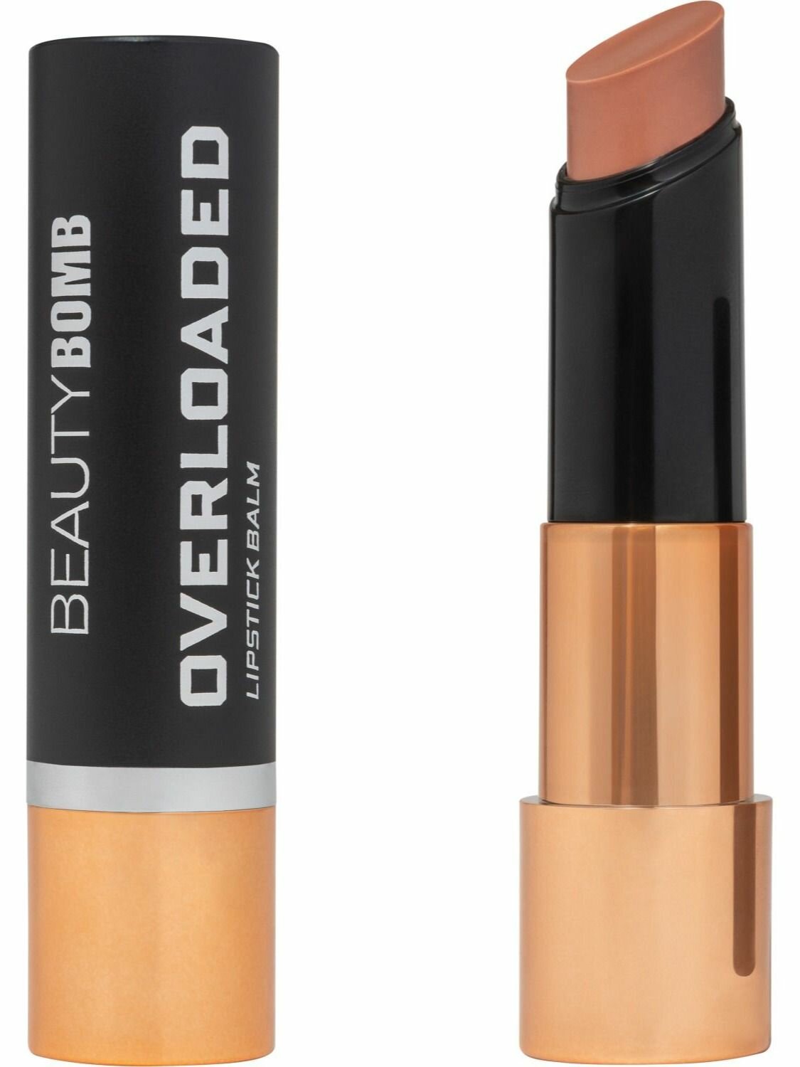 Beauty Bomb Помада-бальзам для губ Тон 01 Теплый нюд Lipstick balm Overloaded Atomic cell, 3 г