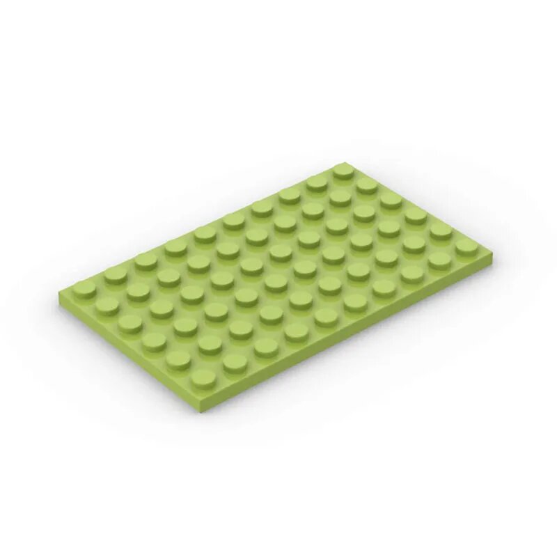 Пластиковые строительные блоки JIAJIALE 10 шт. Зеленый, Light Green 10PCS