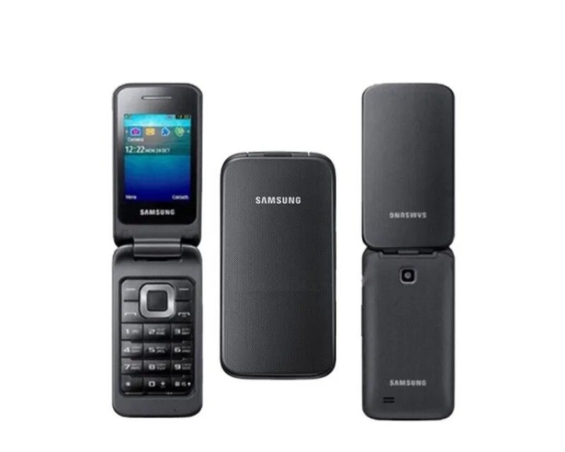 Мобильный телефон Samsung C3520 Black, черный. Раскладушка с FM-радио