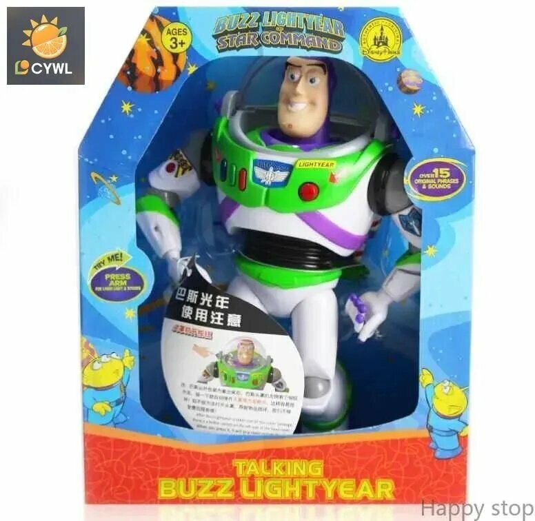 (новинка) 30 см История игрушек 4 (Toy Story 4) Buzz Lightyear Базз Лайтер со светом и звуком