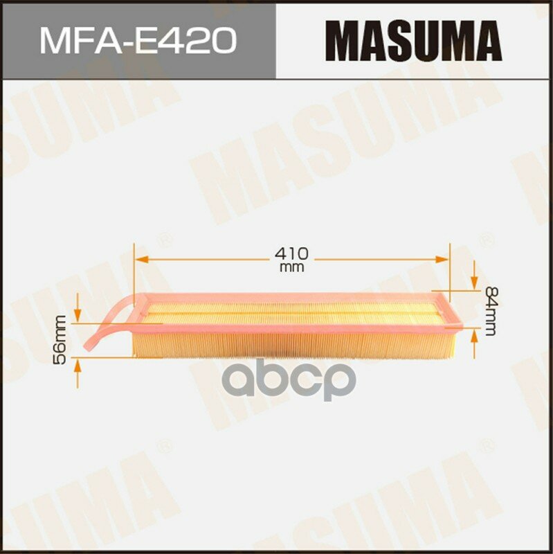 Фильтр воздушный PEUGEOT 106/ 405/ 406/ 607/ 806/ CITROEN BX/ Xantia/ C5/ C8 86 -> Masuma арт. MFA-E420