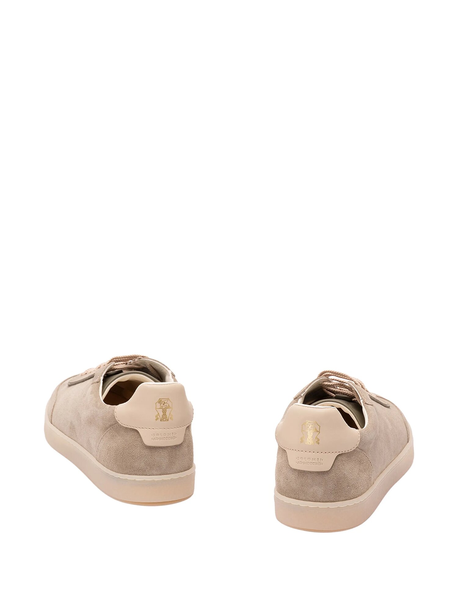 Кроссовки BRUNELLO CUCINELLI Suede panelled sneakers, размер 40, разноцветный — фото 1