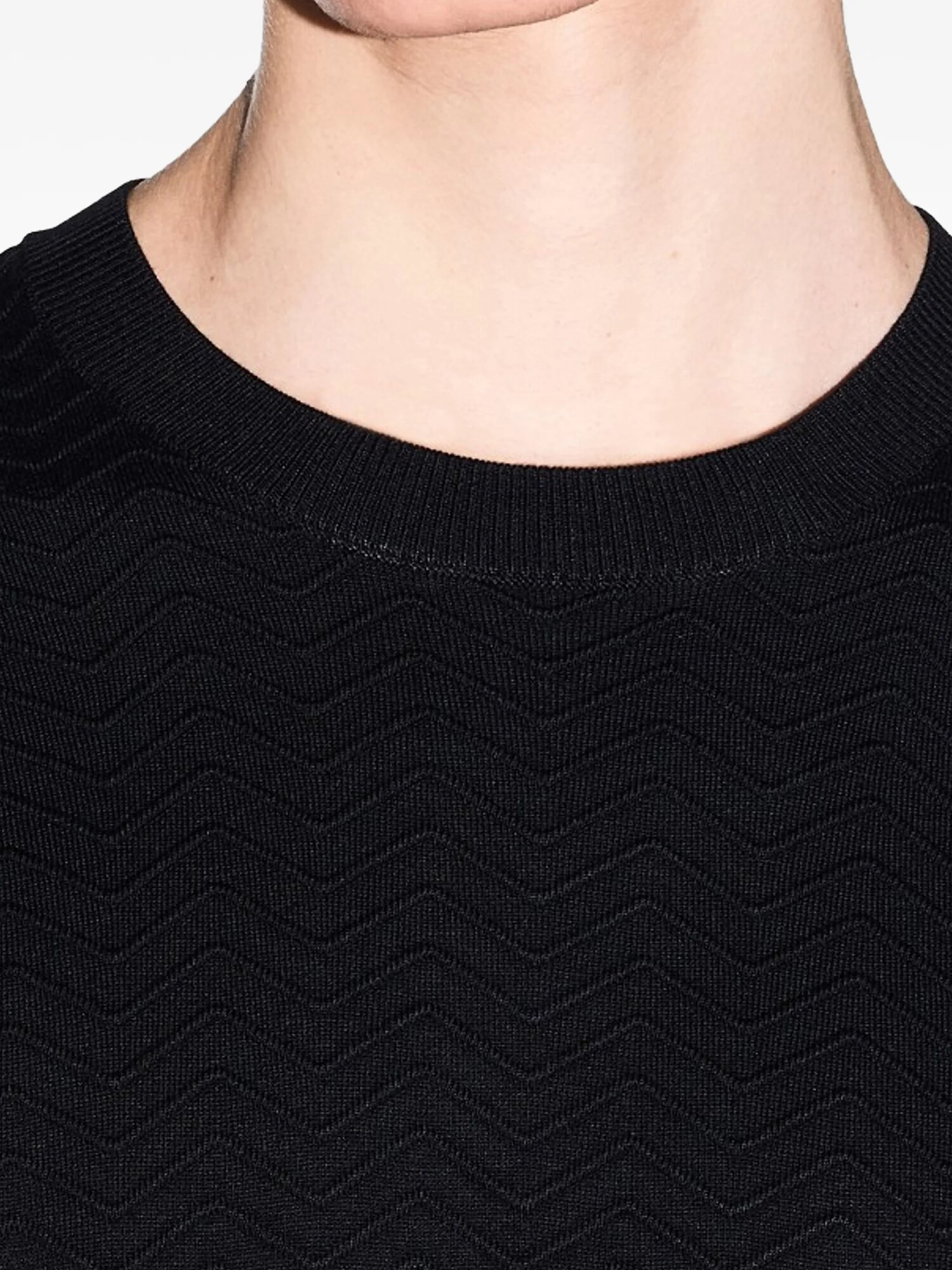 Свитер Armani Exchange Zigzag-knit sweater, размер S, , blue — фото 1
