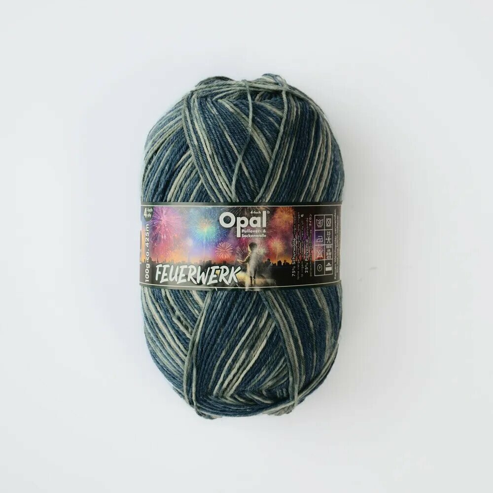 Пряжа для носков Opal Feuerwerk 4ply #11657