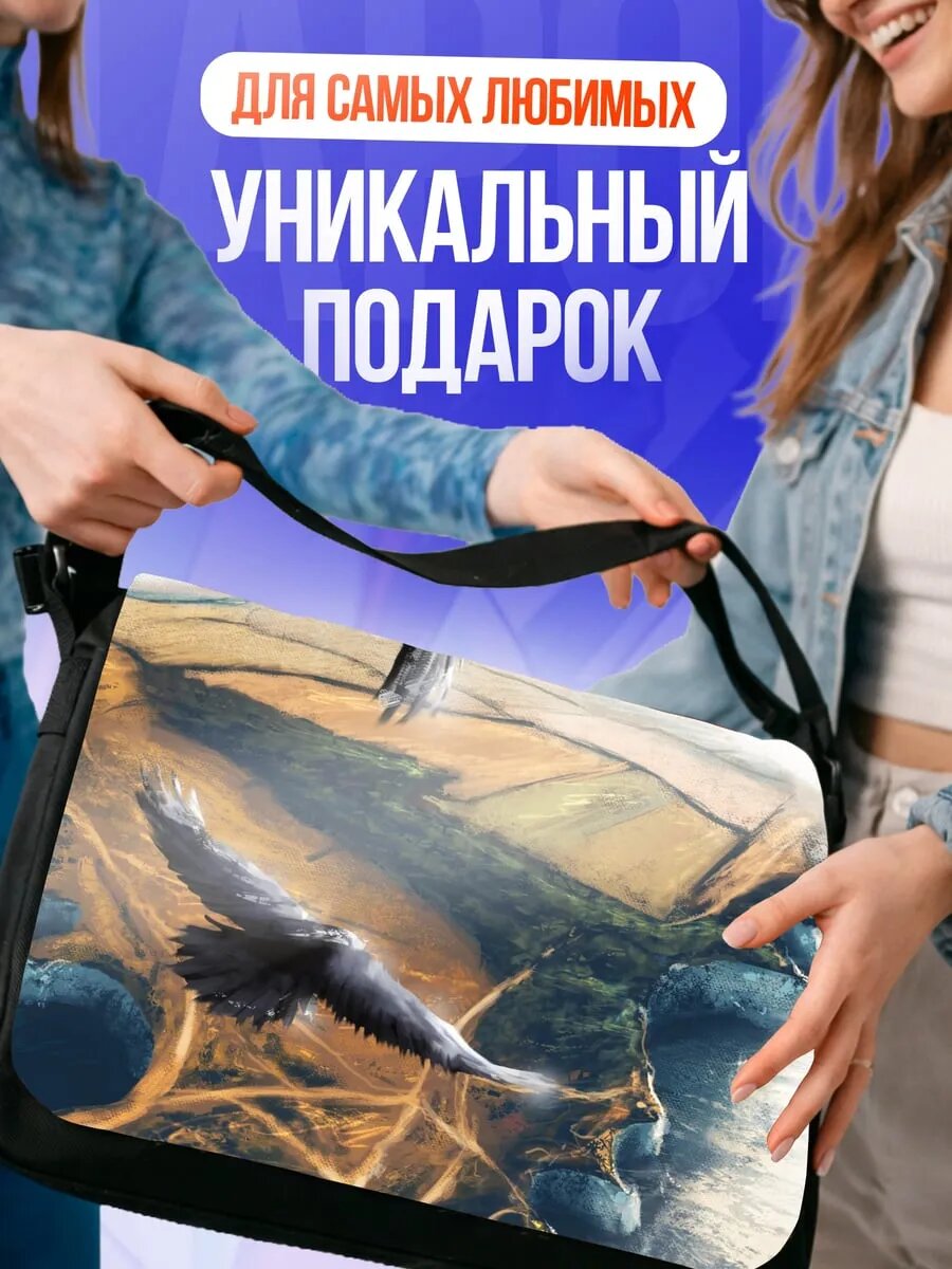 Сумка птицы над водой — фото 1