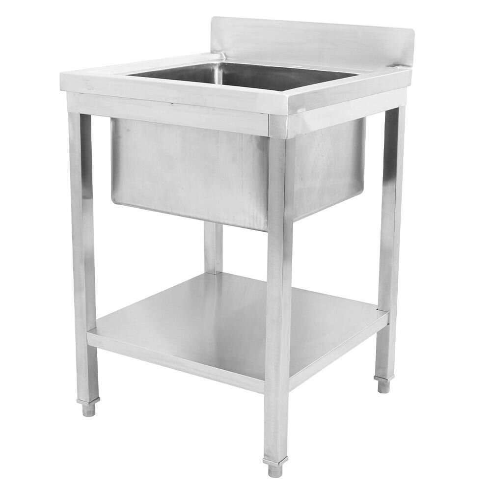 Ванна моечная VIATTO Commercial VA-STD150A с бортом из нержавеющей стали 600х700х850 мм