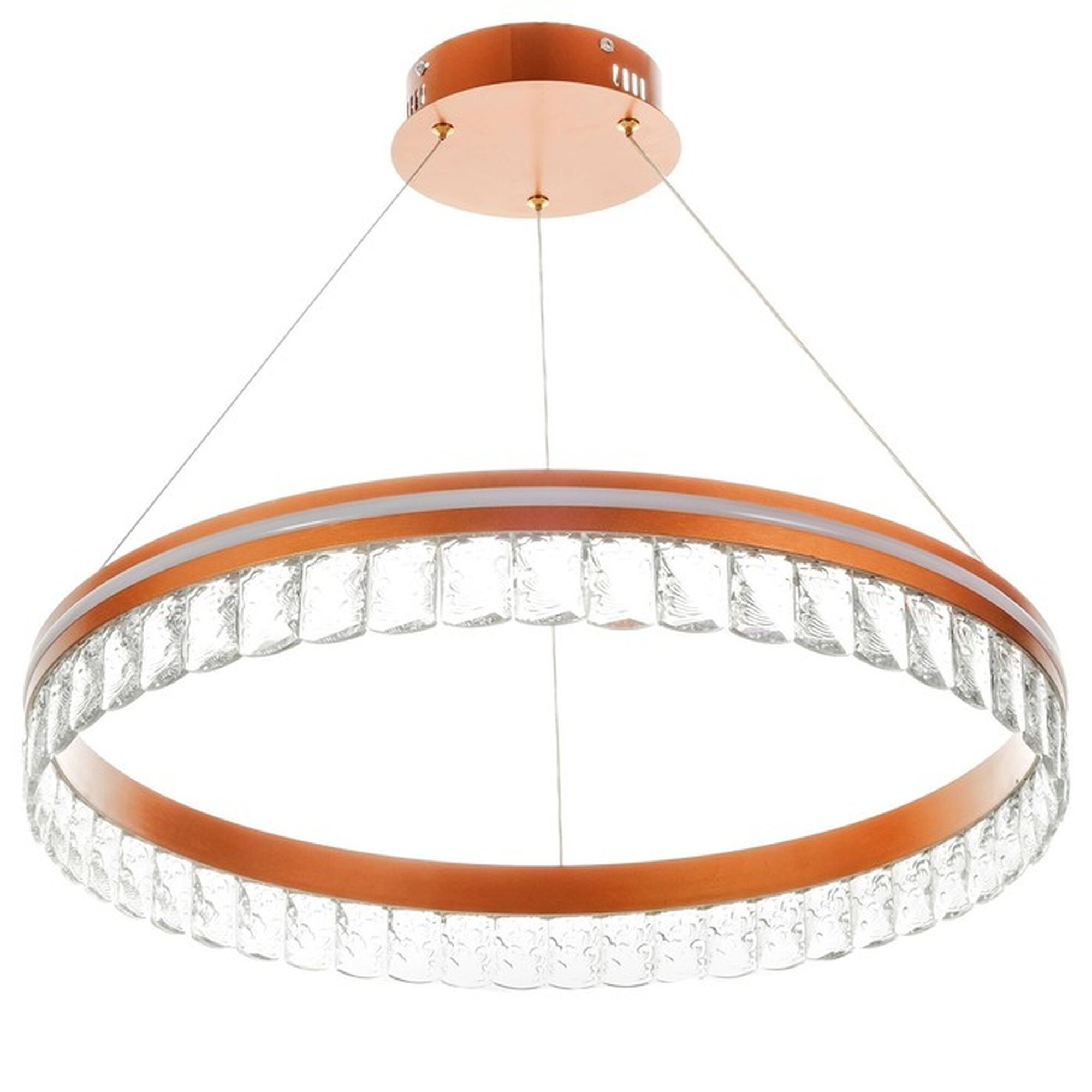 Светильник BayerLux "Джес", LED, 150 Вт, цвет золото, 58х58х9 см