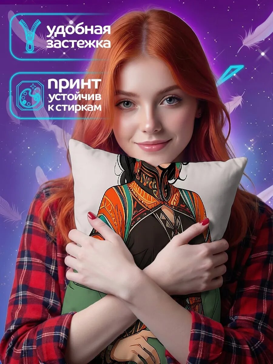Подушка дакимакура Девушка в стиле аниме — фото 1