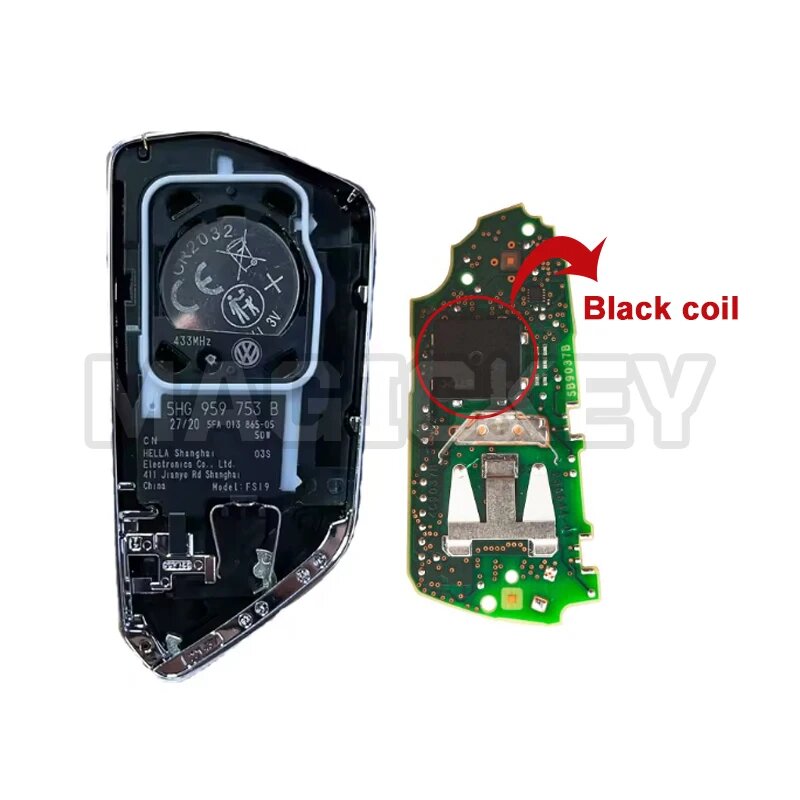 Смарт-ключ Volkswagen, Seat, Skoda 5HG959753B