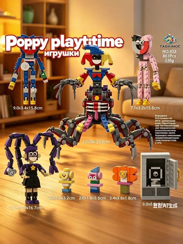 Poppy playtime игрушки, набор для детей