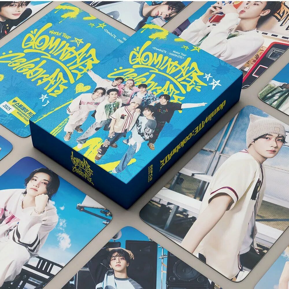 KPOP straykids World Tour dominATE : celebrATE HD lomo card 55 микрокарт