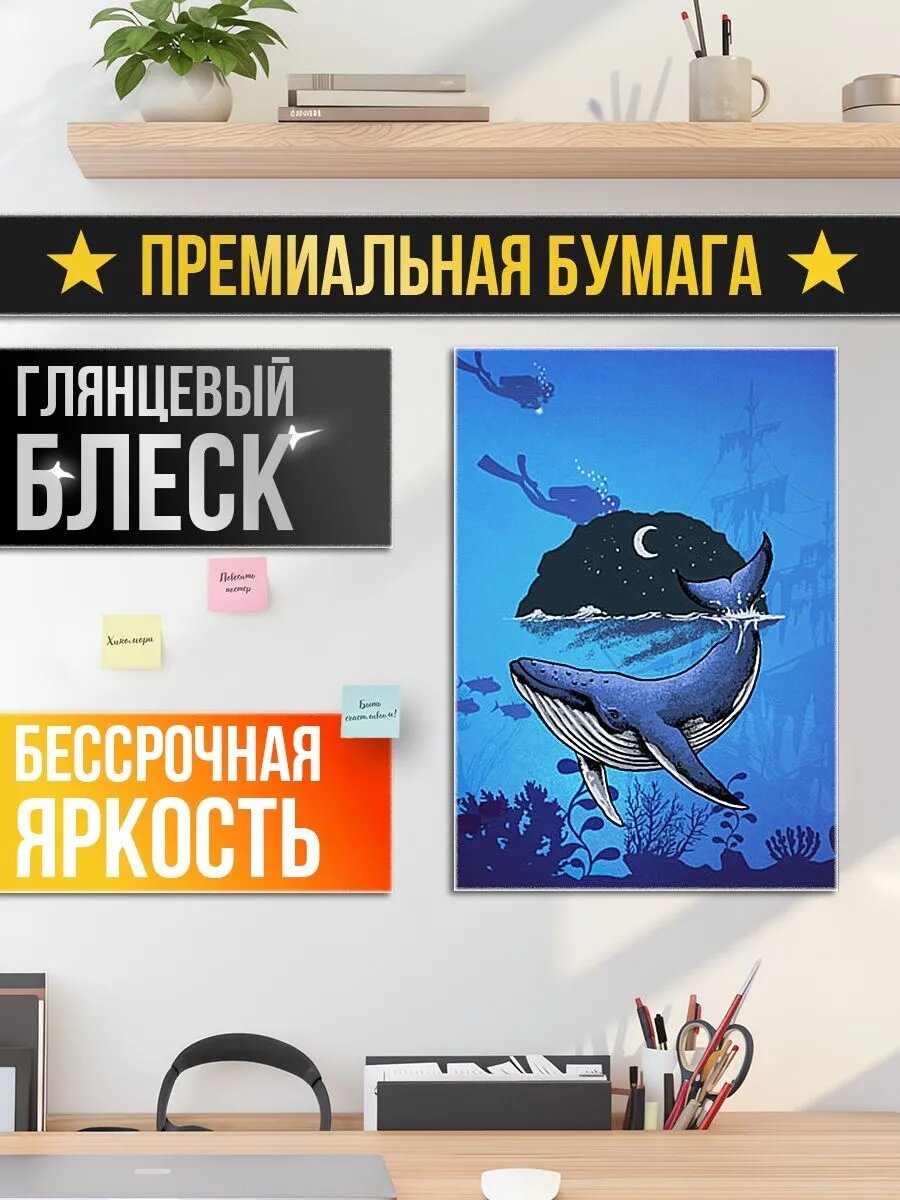 Постер на стену Синий кит — фото 1