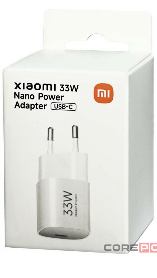 Сетевое зарядное устройство Xiaomi MI 33W Nano Power Adapter USB-C (BHR087LEU) белое