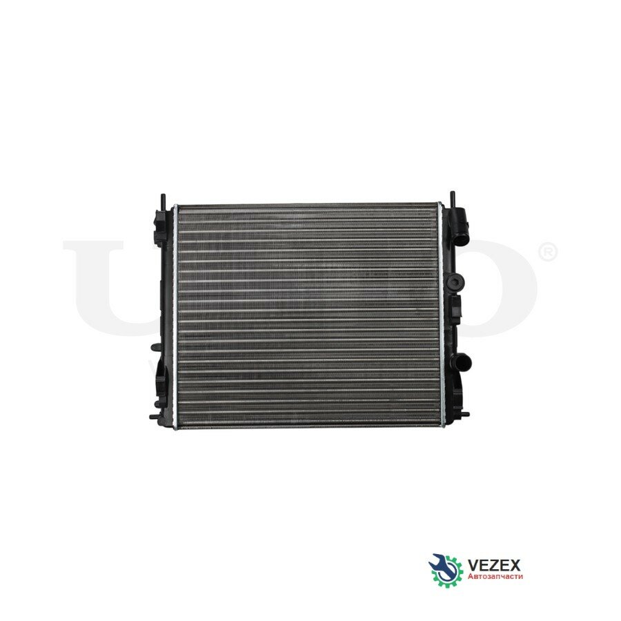 UNIO RAD-10011 Радиатор охлаждения двигателя Renault Logan 04-, Symbol 00-, Nissan Kubistar (X80) 03-
