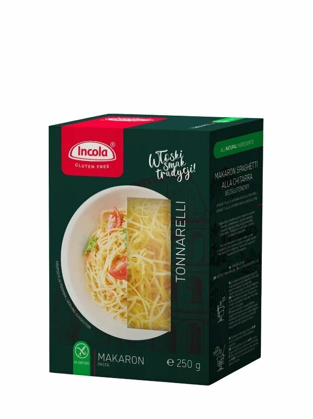 Безглютеновые макароны Tonarelli Incola, 3шт x 250г