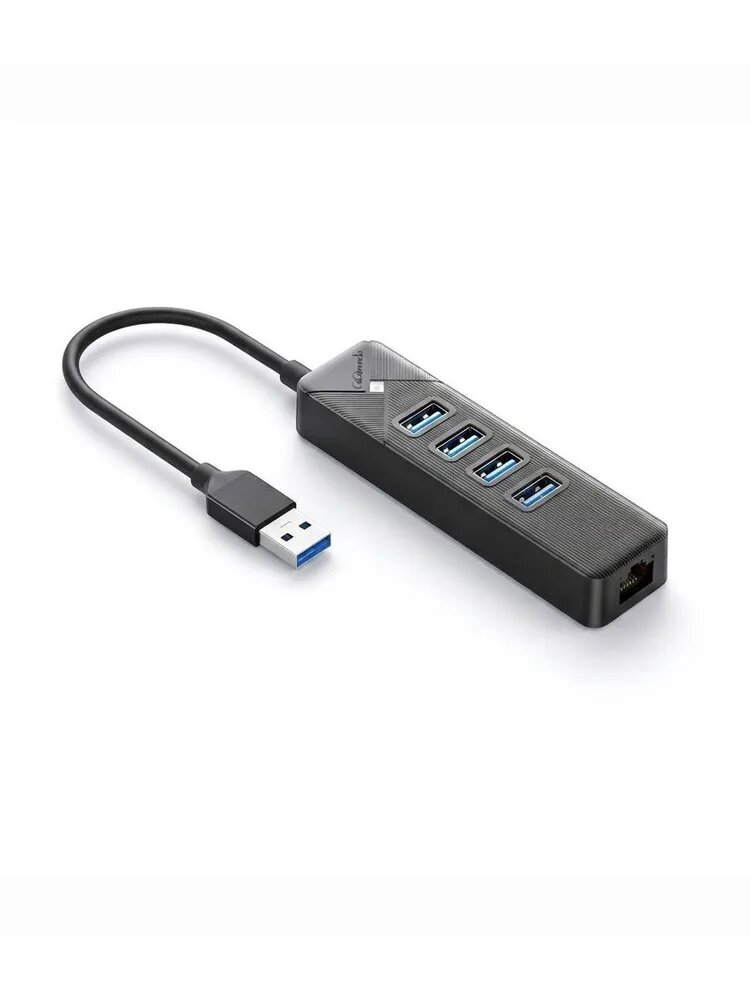 4-в-1 USB-концентратор с 3 портами USB 3.0 и 1 портом RJ45, скорость передачи данных до 5 Гбит/с, для ноутбуков, планшетов и других устройств