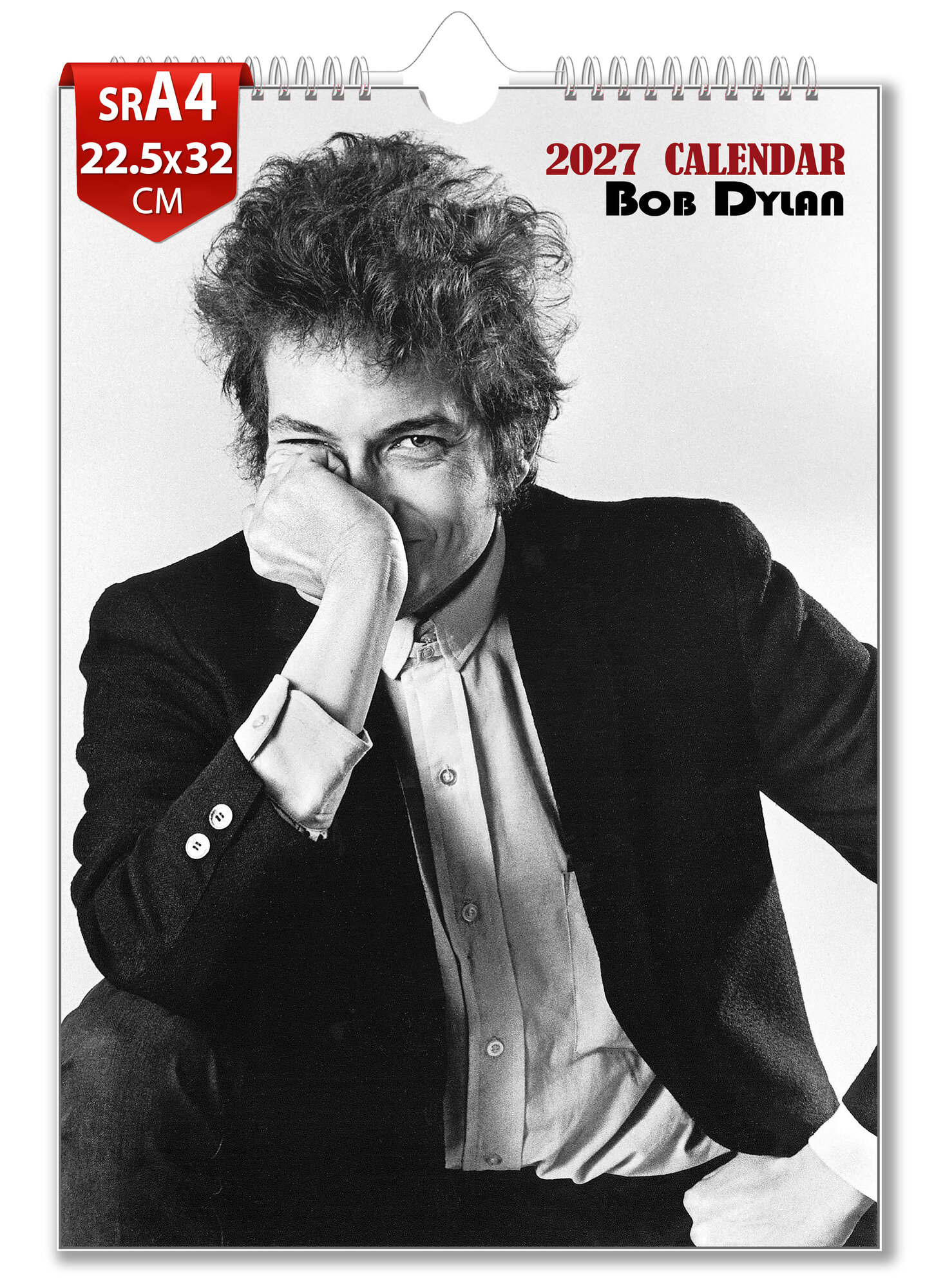 Настенный перекидной календарь 2027 Боб Дилан Bob Dylan srA4 (22,5 х 32 см)