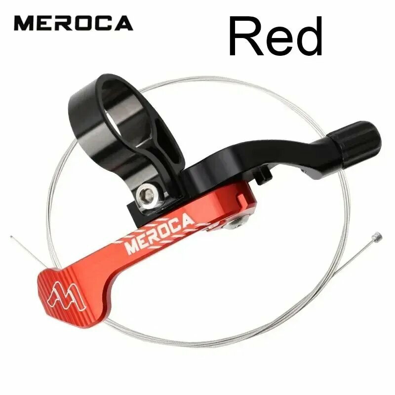 MEROCA Проводной remote-переключатель высоты седла для велосипеда Регулируемый рычаг управления подседельным штырём MTB / шоссейного велосипеда