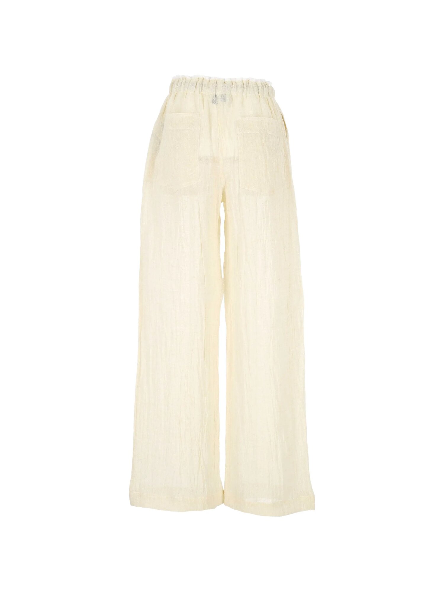 Брюки 120% LINO Drawstring wide-leg trousers, размер 46 — фото 1
