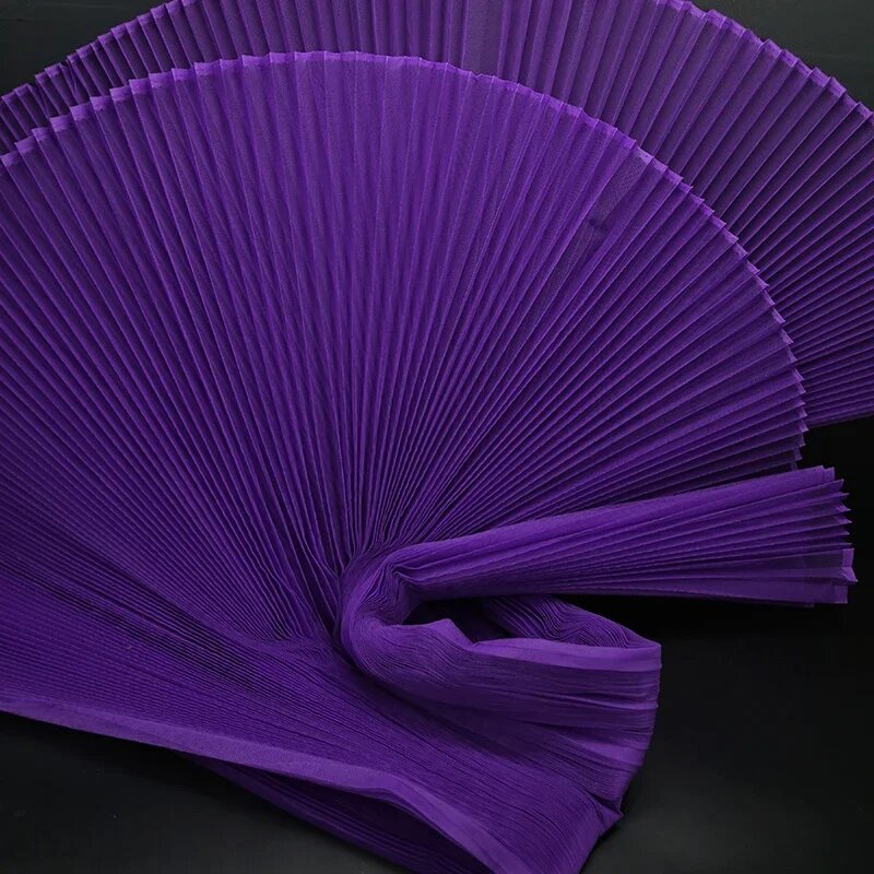 Плиссированная ткань орган 100% полиэстер 1,5 м розового цвета 31 dark gray purple