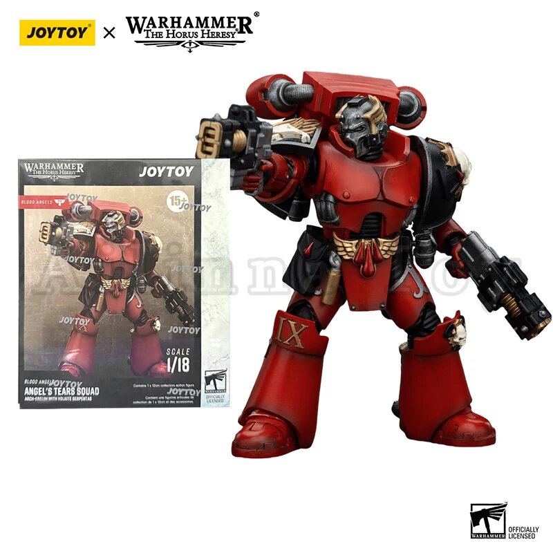 JOYTOY 1/18 Фигурка Horus Heresy Blood Angels Angel's Tears Squad Legion Praetor in Tartaros Terminator Armor