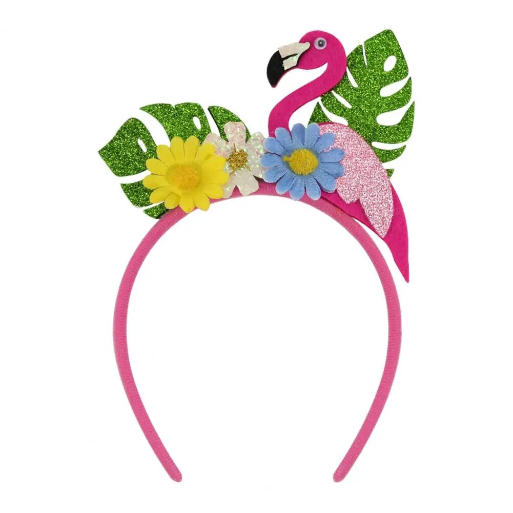 Гавайская повязка на голову Luau, фетр, пластик A