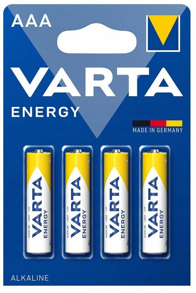 Батарейки ААА VARTA Energy LR03 1.5V (батарейки мизинчиковые) 4шт.