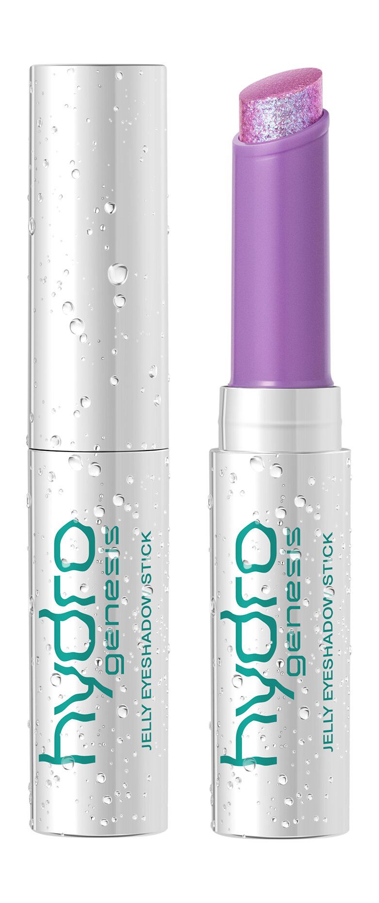 INFLUENCE BEAUTY Тени-желе в стике Hydrogenesis, 3 г, 02 Лиловый спаркл (лимит.)