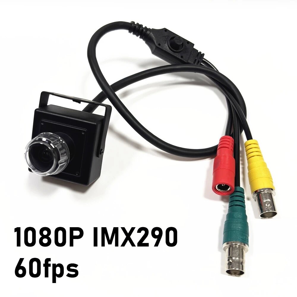 SDI мини камера видеонаблюдения 2.0MP 1080P 2MP IMX290, ПАЛ, 2,8 мм