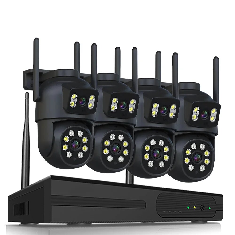 4K 8MP WiFi-камеры бездратовый набор NVR наружная HD-видеонаблюдательная система PTZ-камера безопасности IP камера с автоматическим трекингом ночное зрение CCTV