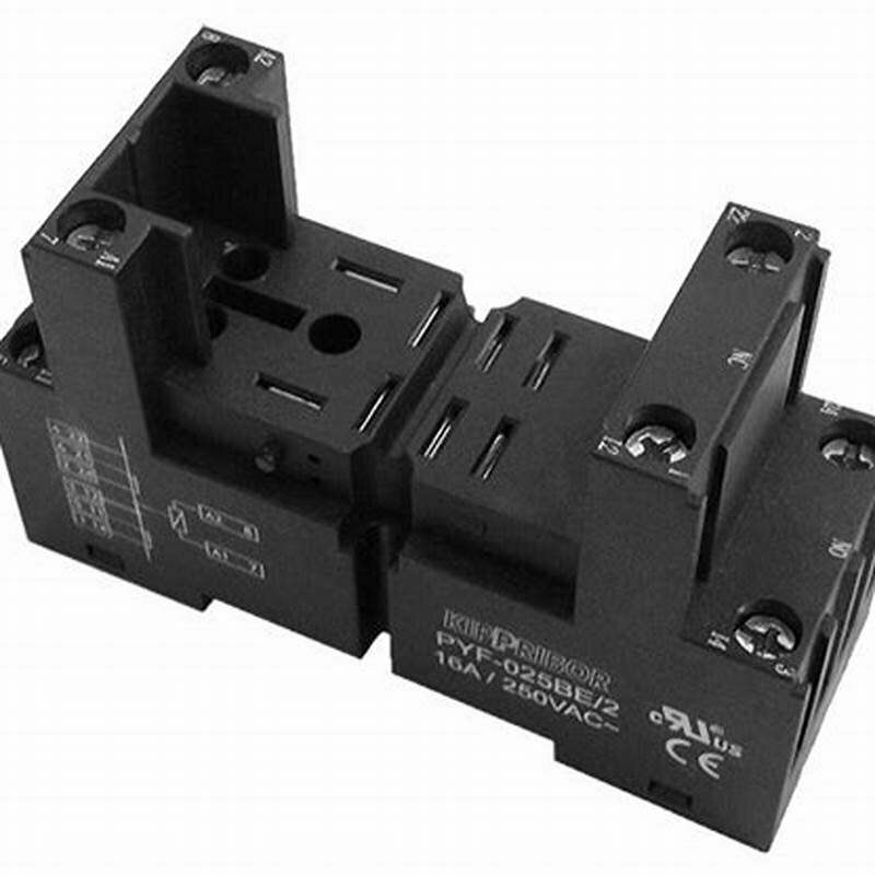 PYF-025BE/2, 2-ярусная колодка с винтовыми клеммами для реле REP-20x