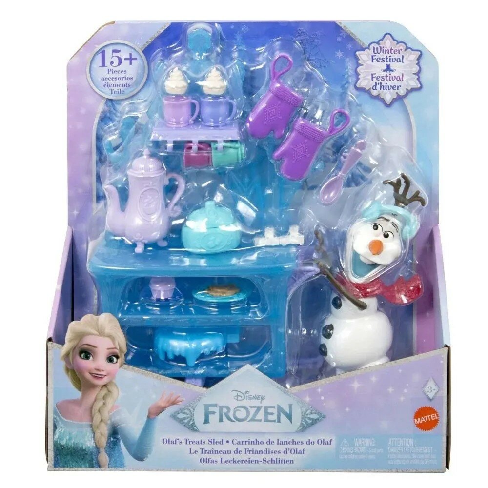 Игровой набор Mattel Disney Frozen Санки с угощениями Олафа JBG55
