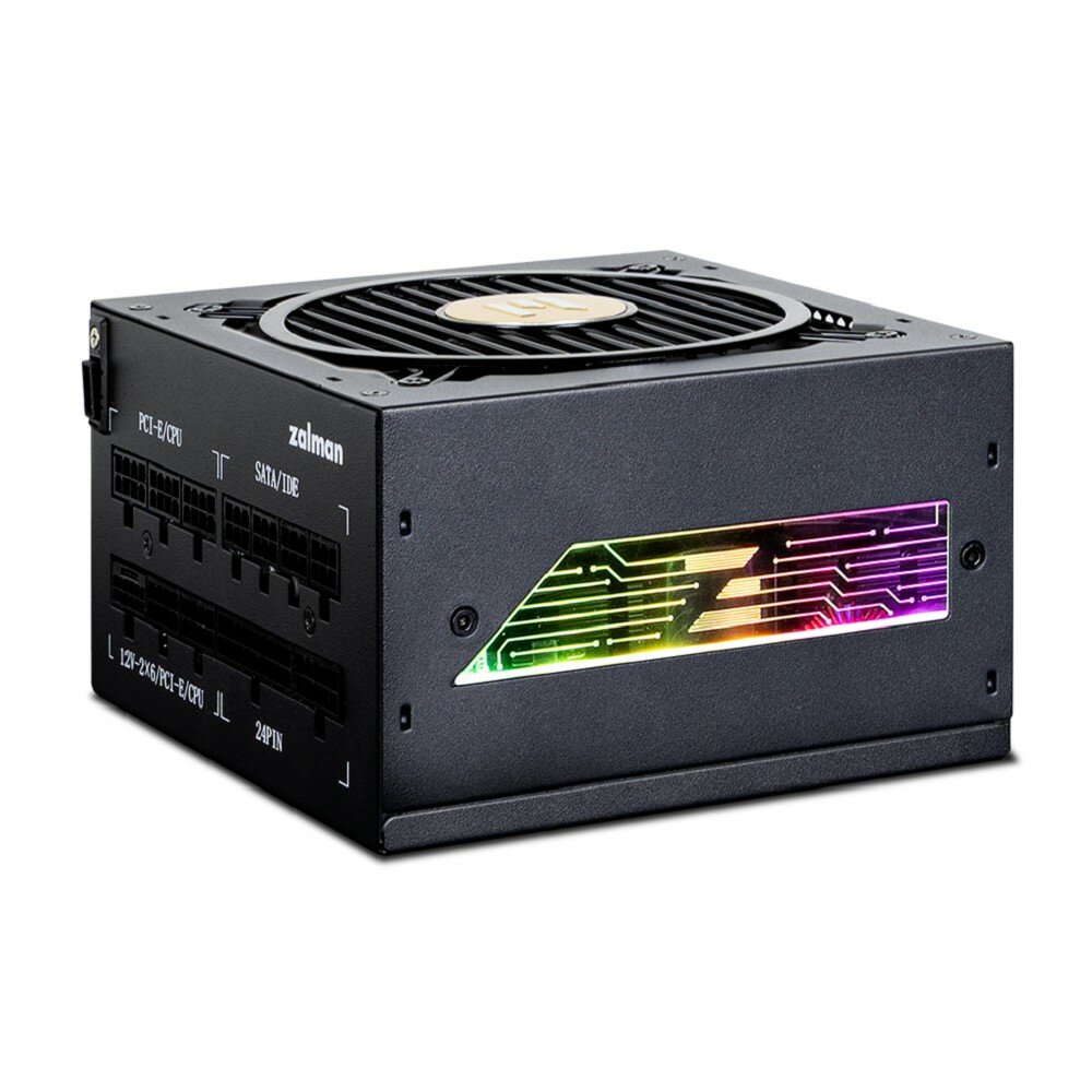 Zalman Блок питания ZM1200-TMX2 VIEW <1200W, PCIe 5.1, ATX v3.1, FCM, 80+ GOLD, RGB, Retail>