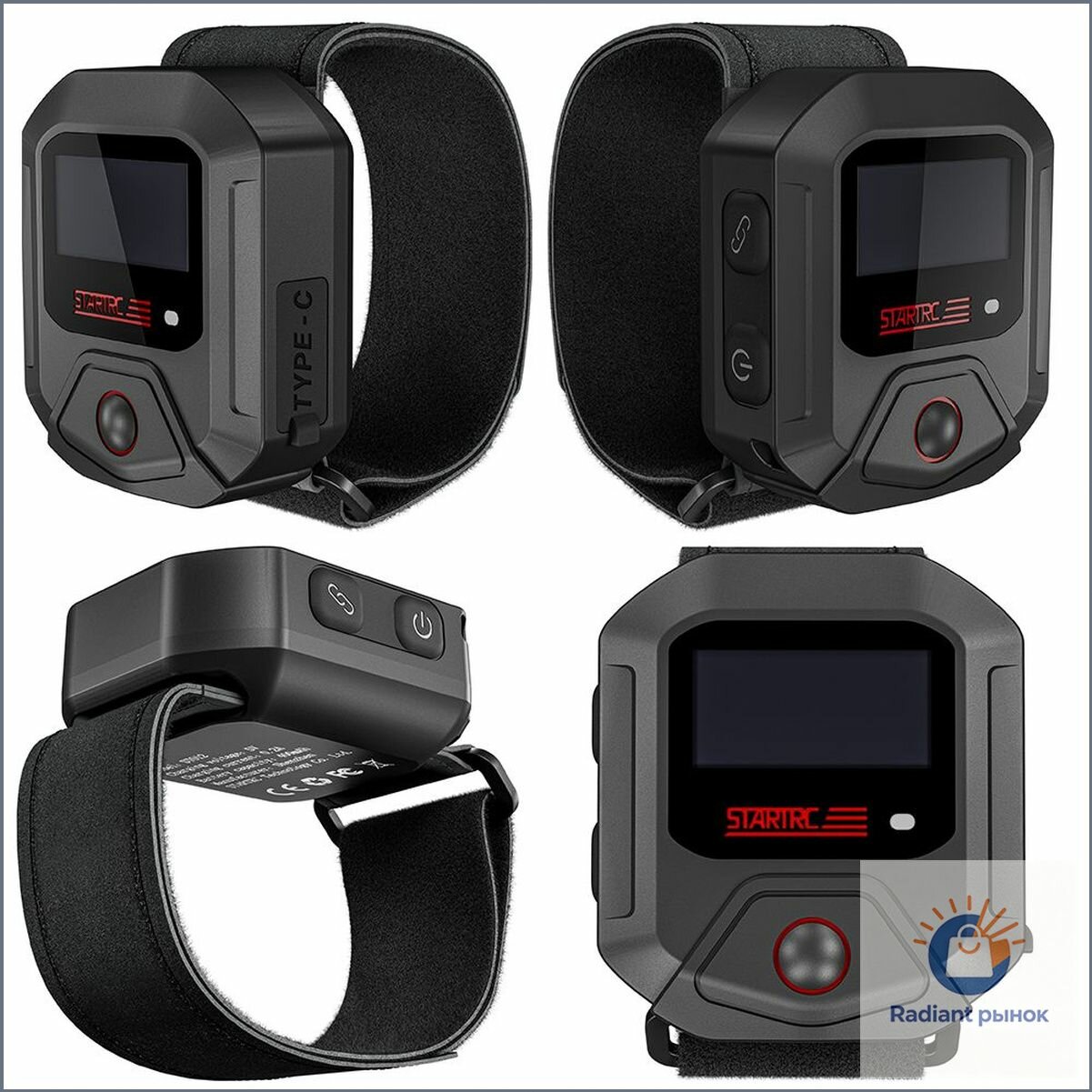 Bluetooth-кнопка для фото GoPro, Insta360, черный