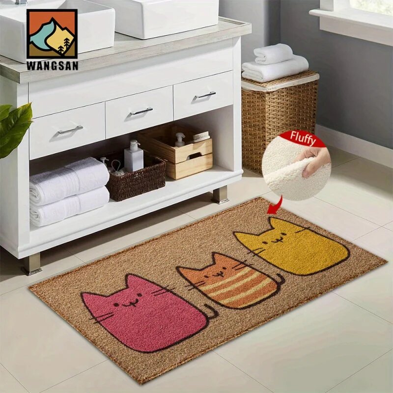 VIKAMA Cute Cat Rug коврик 50x80cm 20x31inch — фото 1