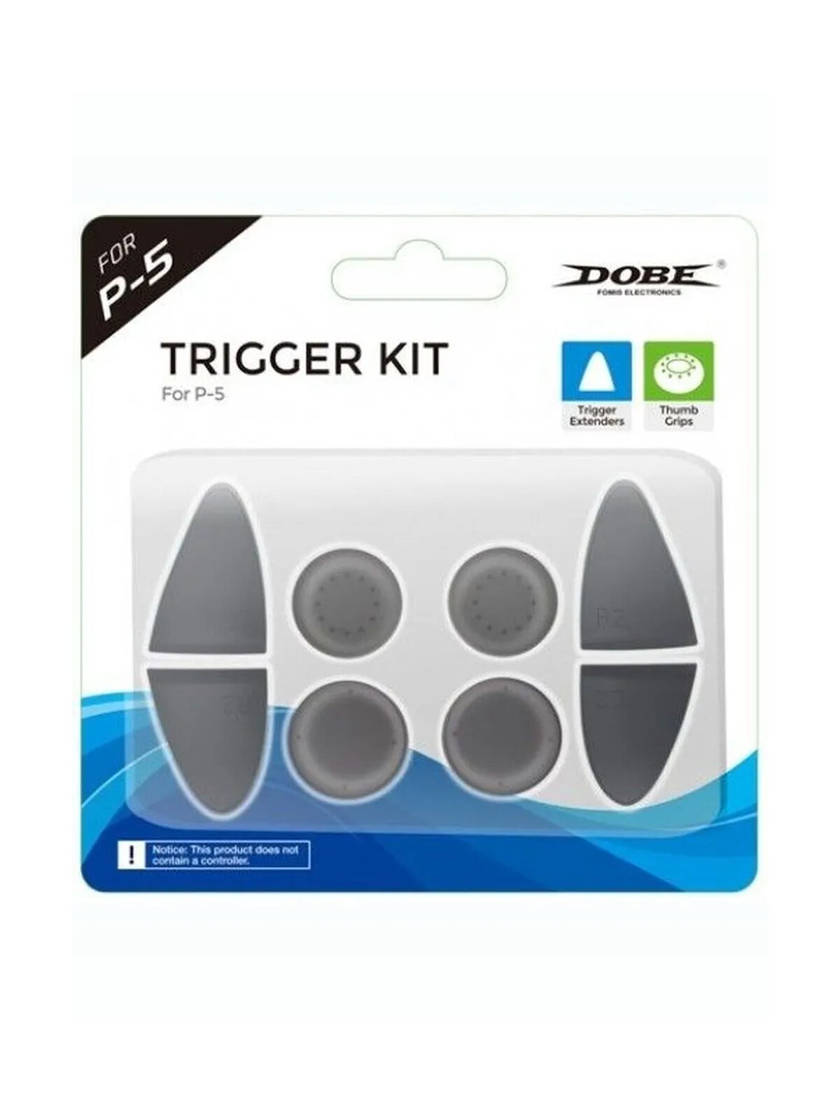 Комплект накладок/насадок Dobe Trigger Kit 8 в 1 для Dualsense (TP5-0513)