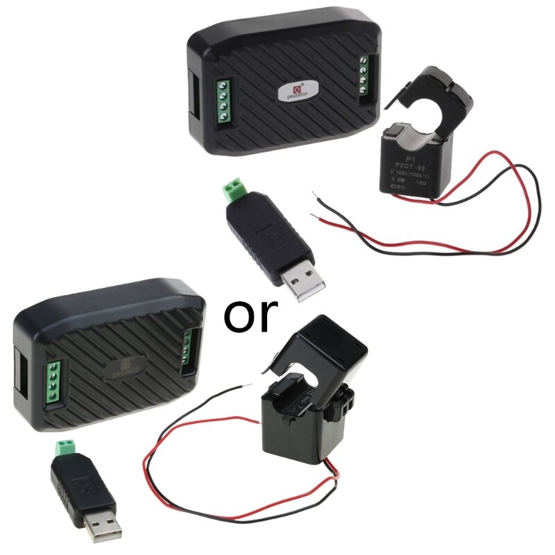 Измеритель мощности Current Voltage Power, электрический амперметр, RS485, Modbus, частота, PF