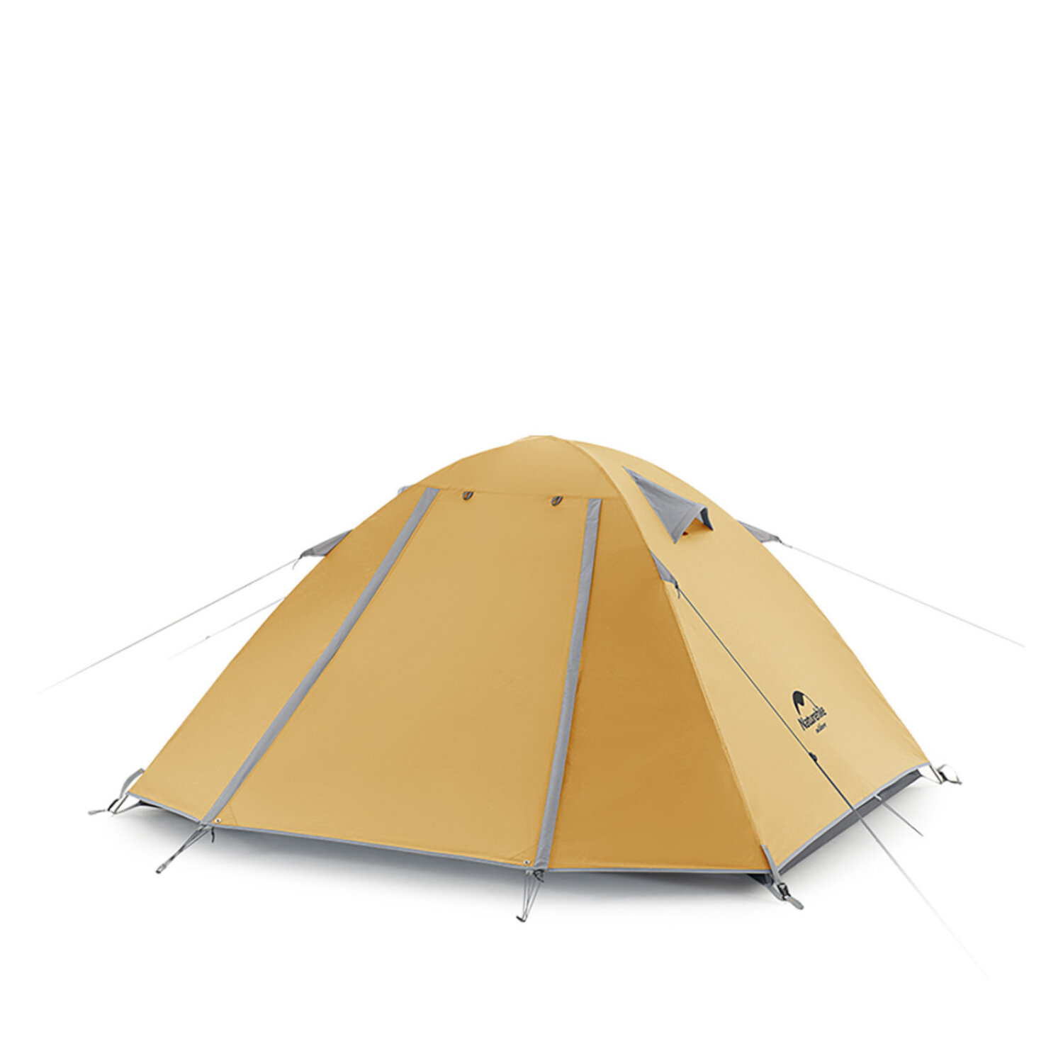 Палатка Naturehike P-Series Aluminum Pole Tent With New Material 210T65D Embossed Design 3 People Leaves Yellow